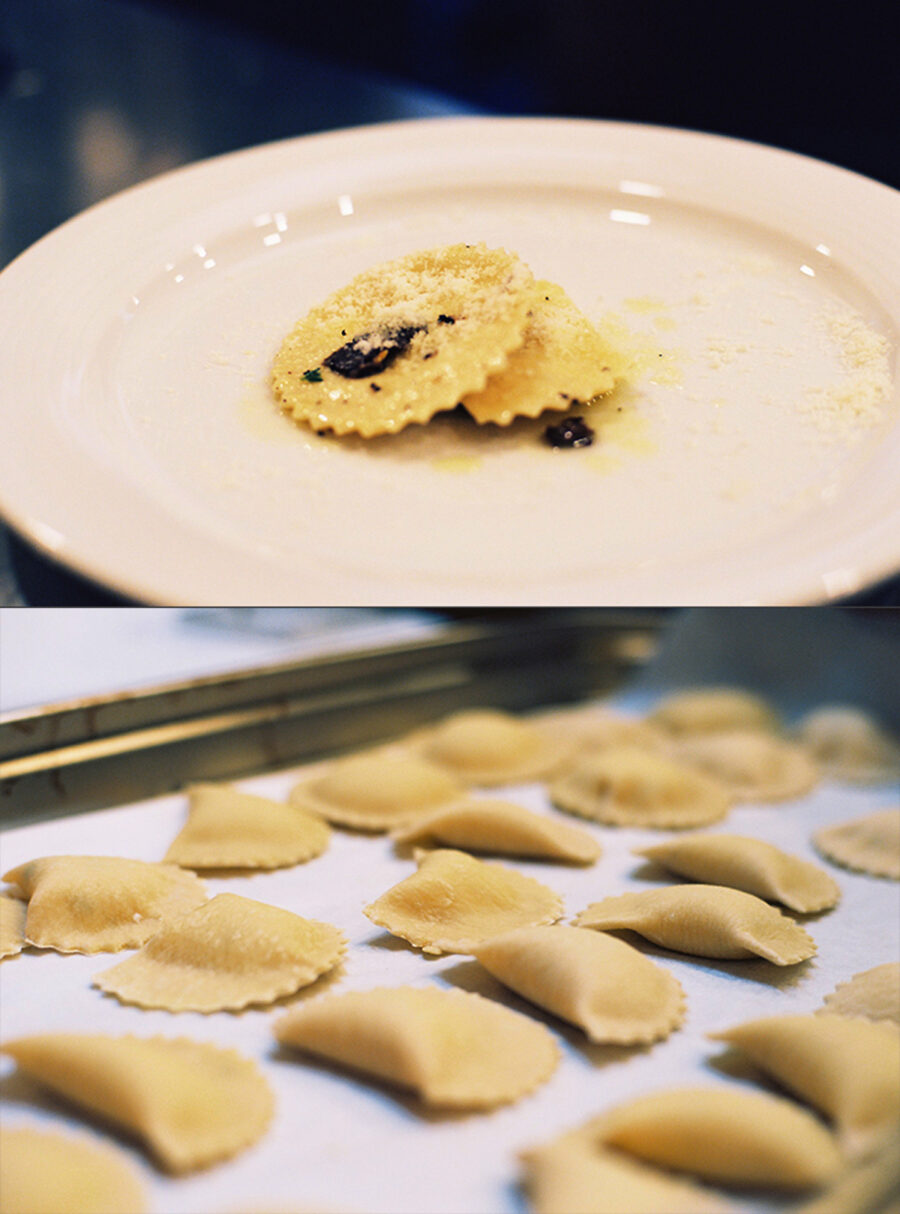 Ricotta and truffles ravioli • Maria Kalenska Gastronomy Blog